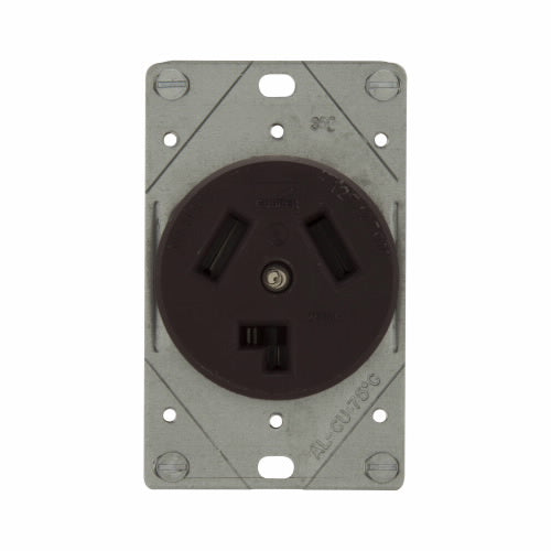 Eaton Cooper Wiring Power Device Receptacle 30A, 125/250V Brown ...