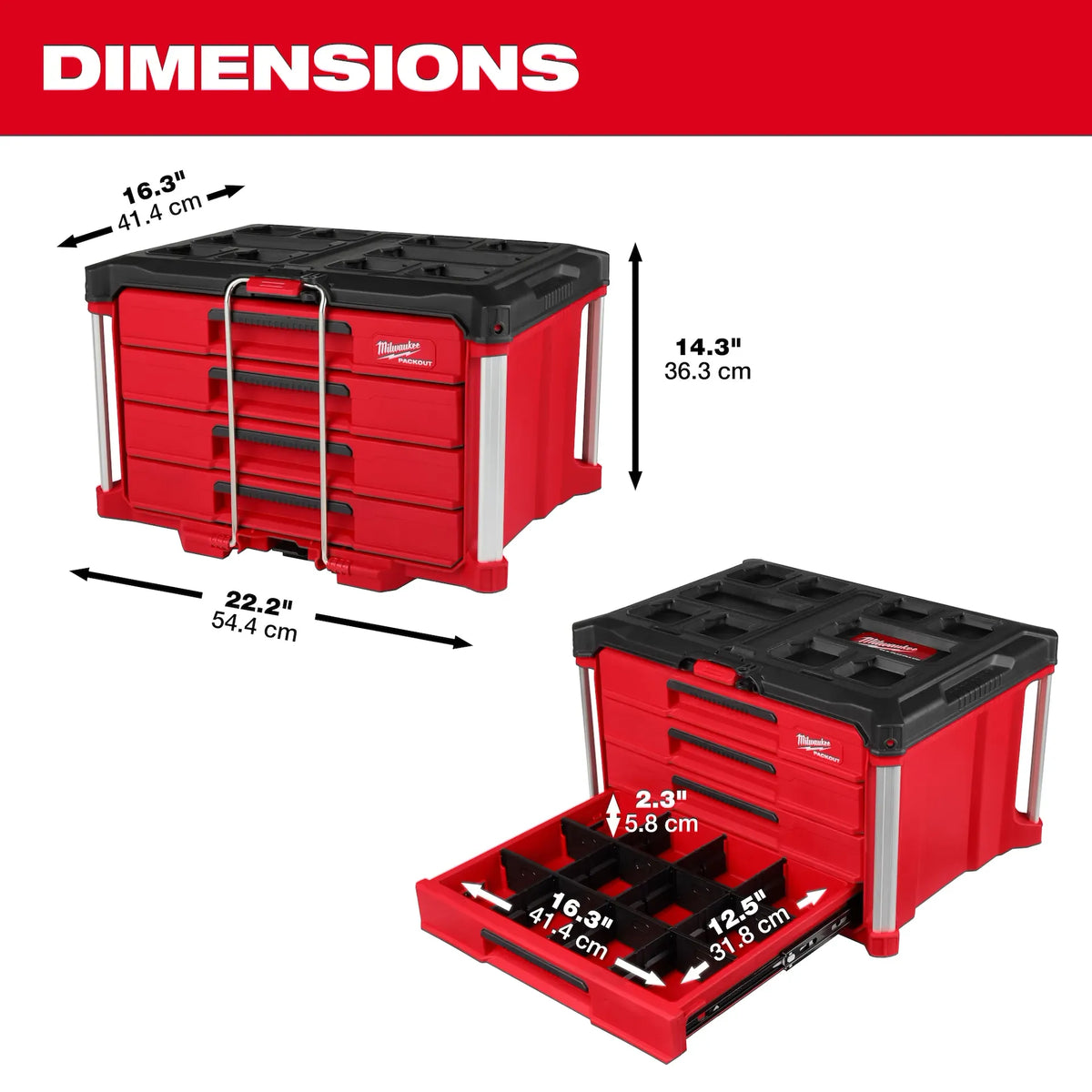 Milwaukee PACKOUT™ 4 Drawer Tool Box - Brandenburg, KY - Allen's S&T ...