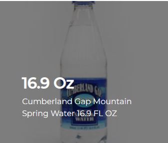 Cumberland Gap Mountain Spring Water 16.9 FL OZ - Brandenburg, KY ...