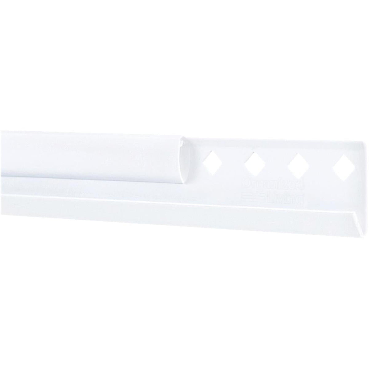 FreedomRail 42 In. White Horizontal Hanging Rail with Cover ...